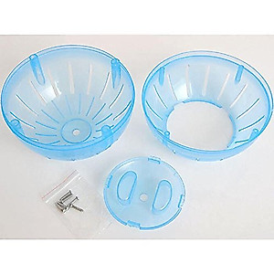 Giveme5 Pack of 3 Plastic Mini 4 inch Small Run Exercise Ball for Cute Hamster Gerbil Rat Mice Pet Jogging Play Toy (Color Random)