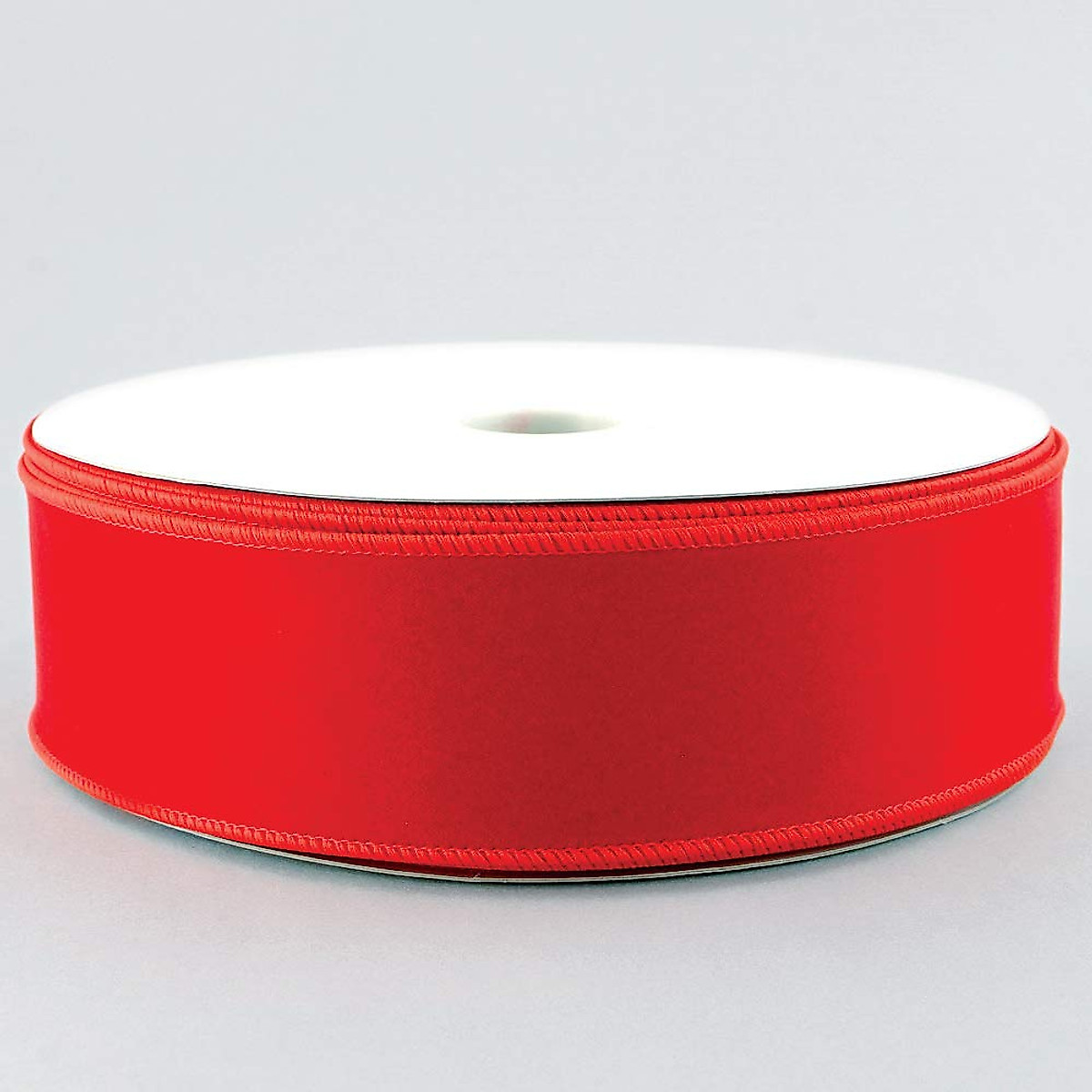 Red Wire Ribbon Velvet 2.5 (2 1/2) Inch Wide Wired-Edge Trim Clearance - Valentines Day Gift Wrapping Bow, Indoor Outdoor Christmas Tree Trimming Bows/Winter Wedding Ribbons Xmas Crafts & Gifts (30)
