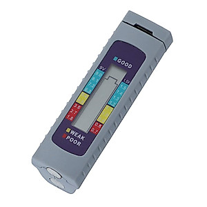 ULTECHNOVO Battery Tester Digital Capacity Tester Checker Measuring Tool for Lithium Battery AA/AAA/1.5V 9V Power Supply Tester Measuring Instrument Tools
