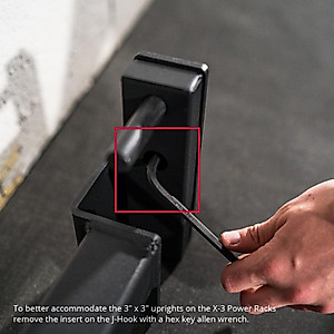 Titan Fitness T-3 and X-3 Series Rack Mounted Preacher Curl Station, Pin-On J-Hook Style Mounting, Home Garage Gym Space Saver