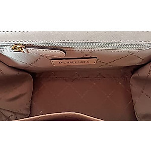 Michael Kors Carmen Colorblock Medium Flap Satchel -Buff Multi