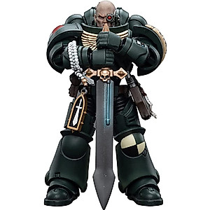 JoyToy 1/18 Action Figure Warhammer 40,000 Dark Angels Intercessors Brother Nadael Collection Model(4.72inch)