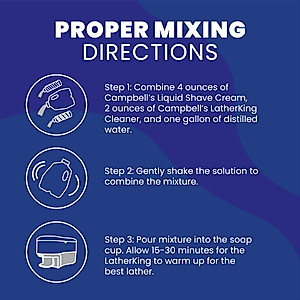 Campbell’s Liquid Shave Cream, Barber Shaving Cream, Professional Shaving Supplies and Products, 8 Ounces, (Pack of 3)