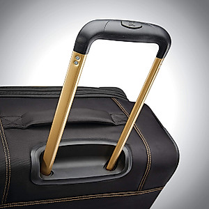 American Tourister Belle Voyage Softside Luggage with Spinner Wheels, Black, Checked-Medium 25-Inch