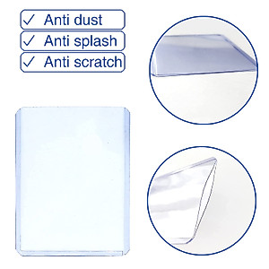 Trading Card Penny Sleeves,40PCS Clear Thick Plastic Trading Card Sleeves for Top Loaders,Baseball Card, Sports Cards, MTG, Yugioh,Credit Card(4 x 3 Inch)