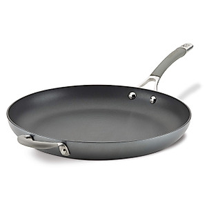 Circulon 81401 14" Helper Handle Hard Anodized Aluminum Skillet, 14 Inch, Oyster Gray