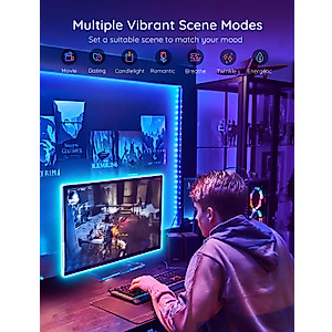 Govee TV Backlights, 10ft LED Lights for TV Work with Alexa, Google Assistant and APP, Music Sync, 16 Million RGB DIY Colors, TV LED Backlight for 46-60 inch TVs, USB Powered