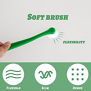 2Pcs Dog Toothbrush Soft Pet Toothbrush with Long Handle Pet Cat Dental Care Oral Hygiene Toothbrush Dog Dental Care Kit for Puppy, Kitten, Cats Small Breed Dogs