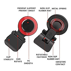 Red Mobile Phone Joystick Gaming Controller,Aim Keys L1R1 and Gamepad Rules of Survival,Cellphone Game Trigger,Battle Royale Sensitive Shoot Mobile Phone Game Finger Covers Wrap