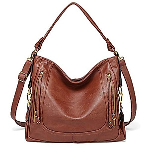 Kasqo Hobo Bags for Women,Large Ladies Purses and Handbags Vegan Leather Shoulder Bags Fashion Satchel Bag Tote Bags