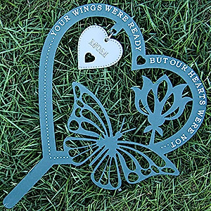 Mayamila Memorial Gift Heart-Shape Butterfly Ornament Plaque, Sympathy Gift for Loss of Mother, Bereavement Condolence Remembrance Gift in Memory of Loved One Loss of Mom