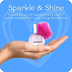 SCENTED THINGS Showgirl Perfume Set for Teen Girls, Kids Body Spray for Girls 10-12 & Teens, Body Mist for Teenage Girl, Fashion Collection 3 Perfumes with Puff Balls