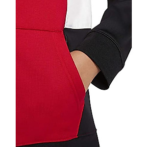 Nike Boy's Elite Full Zip Hoodie (Little Kids/Big Kids) University Red/Black/White/White MD (10-12 Big Kid)