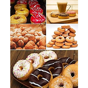 HULISEN Donut Cutter, 3.5 inch Stainless Steel Doughnut Cutter with Soft Grip Handle, and Small Biscuit Cutter, Professional Baking Dough Tools, Gift Package