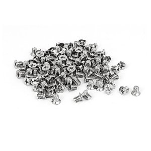 uxcell Computer PC Case 3.5-inch HDD 6-32 Flat Phillips Head Hard Drive Screw 100pcs