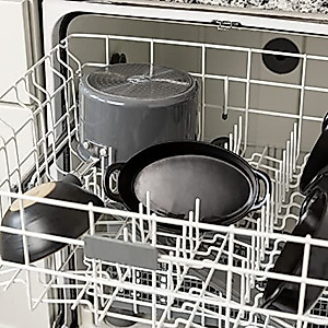 Oval Au Gratin Baking Dishes for Oven Safe and Microwave Cooking and Baking, 4 Pc. Dish Set, Heat Resistant Ceramic with Handles for Serving, Small Mini Casserole Dish, 8” x 5”, 16 oz, Matte Black