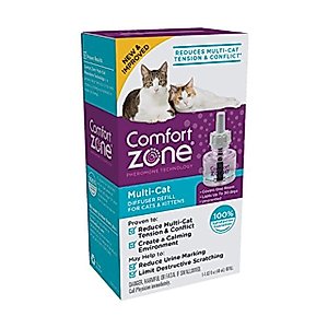 Comfort Zone Basic Multicat Diffuser Refill for Cat Calming, Single Refill (100526066)