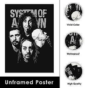 Poster Art Painting, System Merch Of A Down Canvas Print for Living Room, Bedroom, Dorm, Home, Office Wall Decoration 12 x 18 Inch