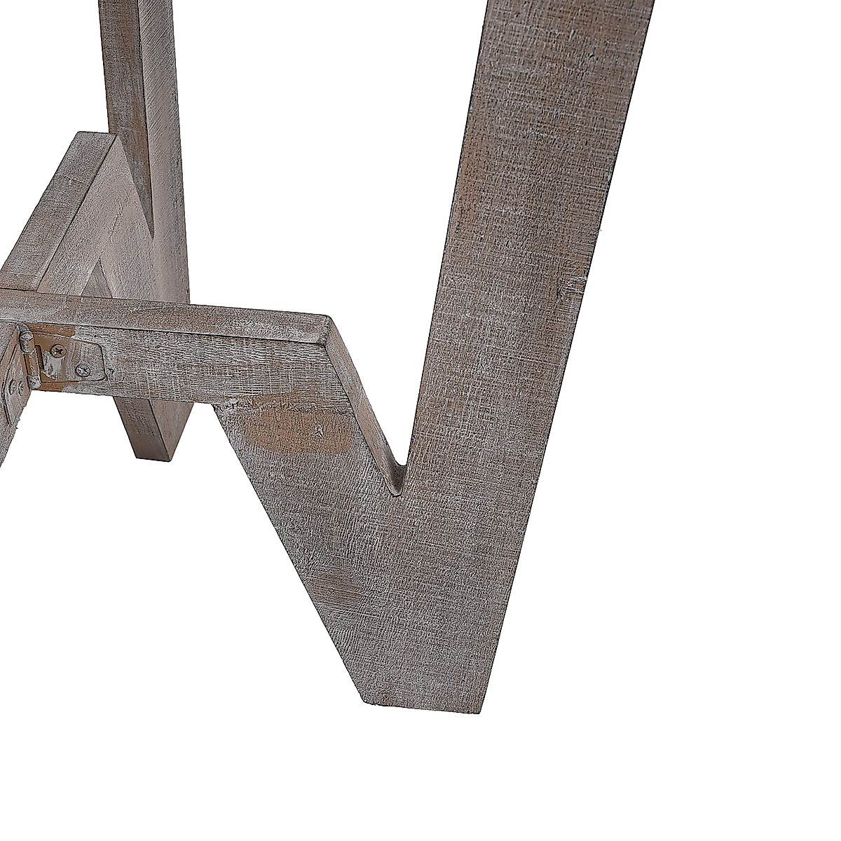 COZAYH Rustic Farmhouse end Table with Storage Shelf, French Country Accent Side Table for Family, Dinning or Living Room, Small Spaces, Modern, Round, Vintage Grey Finish