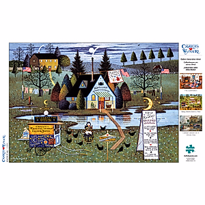 Buffalo Games - Charles Wysocki - Know it All - 300 Piece Jigsaw Puzzle for Adults -Challenging Puzzle Perfect for Game Nights - Finished Size is 21.25 x 15.00
