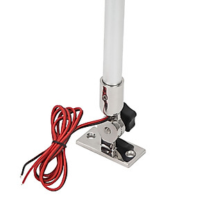 LED Anchor Light, Waterproof PC Lampshade LED Stern Pole Light Anti Rust for Fishing Boats