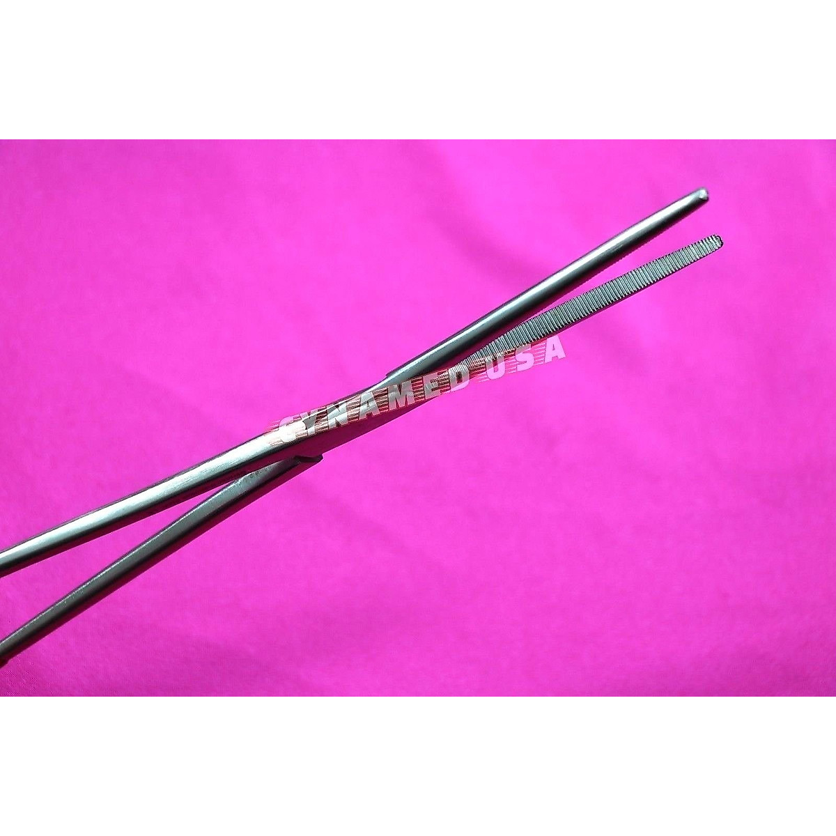 1 German Grade 10" Hemostat Forceps LOCKING CLAMP STRAIGHT Jaw Instruments-(CYNAMED BRAND)