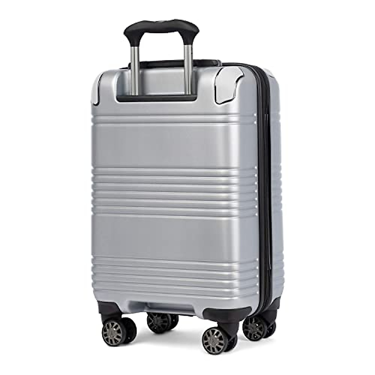 Travelpro Roundtrip Hardside Expandable Luggage, TSA Lock, 8 Spinner Wheels, Hard Shell Polycarbonate Suitcase, Silver, 2-Piece Set (21/25)