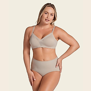Leonisa Seamless High Waisted Hipster for Women No Show Womens Underwear Beige