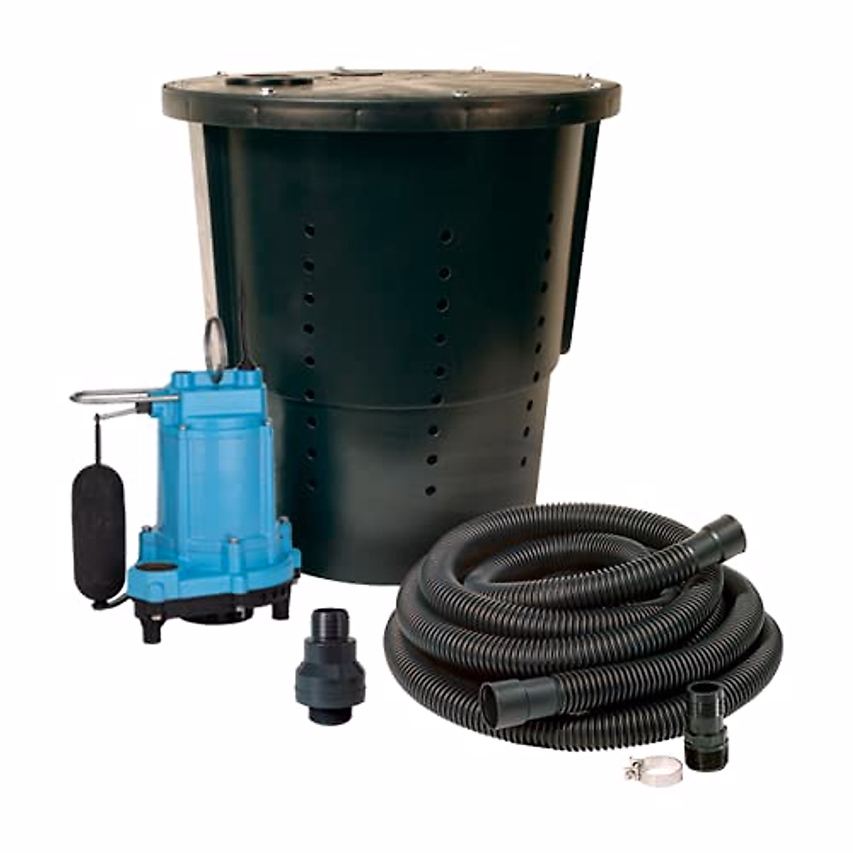 Little Giant CS-SS 115-Volt, 1/3 HP, 3000 GPH Pre-Packaged Automatic Crawl Space Sump System with 20-Ft. Cord, Blue/Black, 14940655