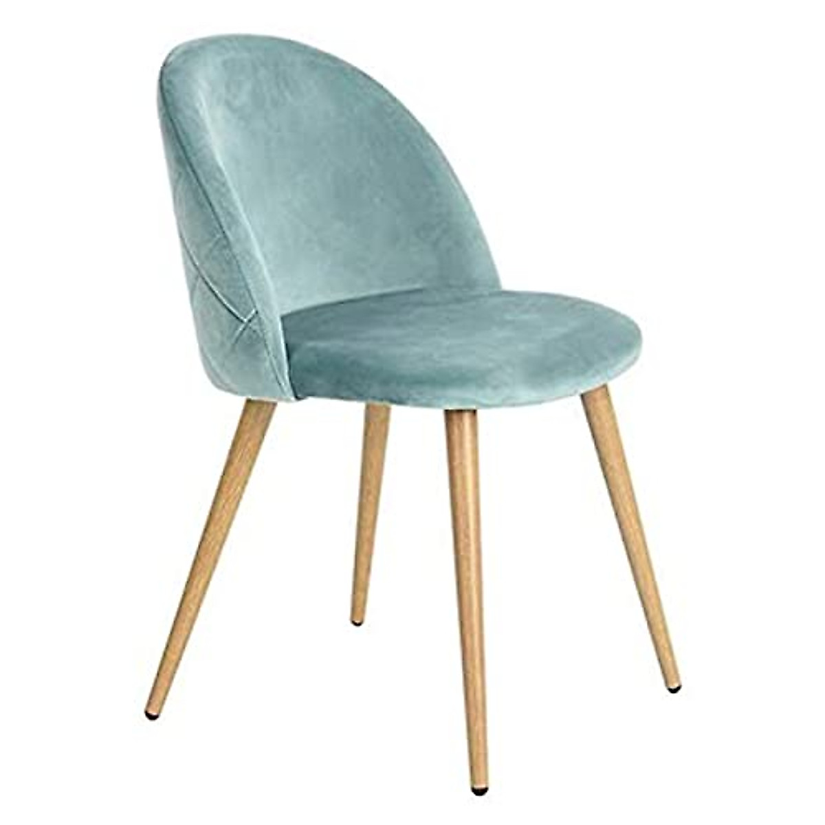 ExAchat A Set of 2/4/6 Velvet-Backed upholstered Dining Chairs with a Simple and Stylish Design, which can Perfectly Match Your Dining Room, Living Room or Bedroom. (6, Green)
