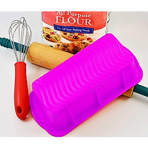 TOPOLMOLD (2-Pack Baking Keto Bread Loaf Mold (Oven Safe) - Single-Serve, Reusable Rectangular Ice Cube (BPA-Free, Dishwasher Safe and Microwave Safe)