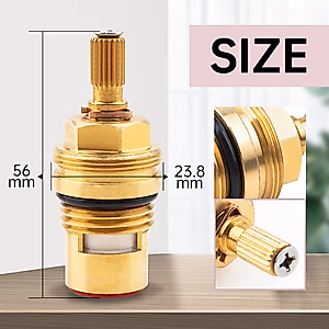 LIBERFLOW Faucet Cartridge Parts Compatible with Hansgrohe 94009000 Hot Widespread Faucet Cartridge 1-inch Spare Part in