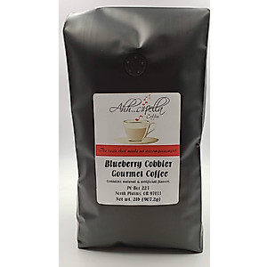 Ahh..Cupella Premium Gourmet Blueberry Cobbler Flavored Ground Coffee, 32oz bag