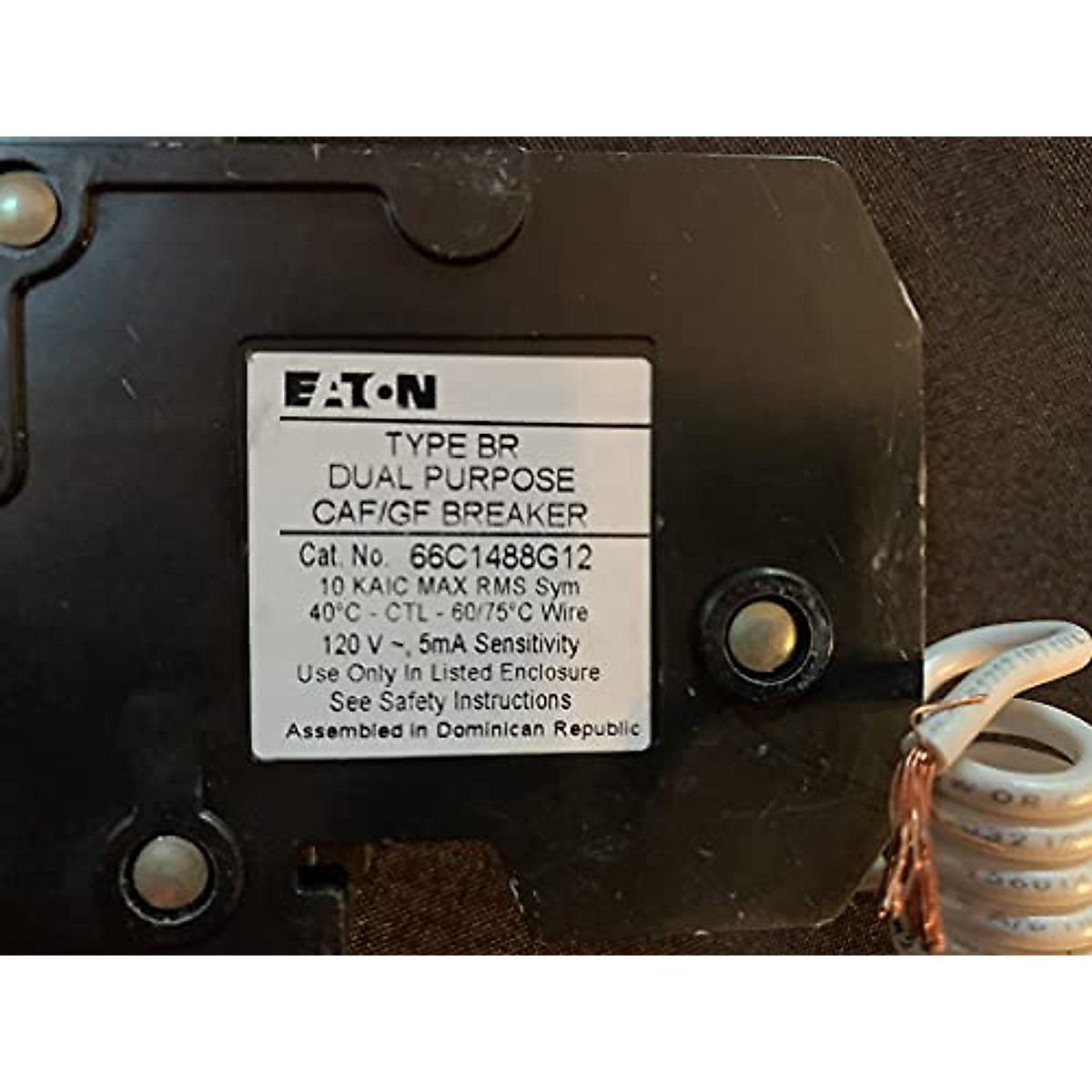 Eaton Cutler-Hammer BR Combination AFCI with Ground Fault Protection