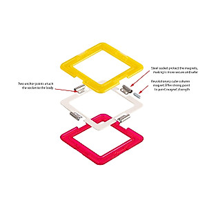 Dreambuilder Toy 162 Pieces 2nd Generation Magnetic Tiles Magnet Building Blocks with car Set and Educational Cards, Super Large Building Blocks Game Set