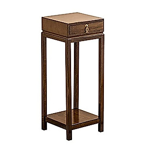 ARZARF Bonsai Pedestal Tall Pedestal Plant Stands Display Rack Storage Shelving Flower Pot Holder Indoor Outdoor for Patio Balcony Living Room Vase Pedestal Stands (Size : Small)