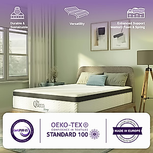 NapQueen 8 Inch Maxima Hybrid Mattress, Twin Size, Cooling Gel Infused Memory Foam and Innerspring Mattress, Bed in a Box