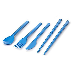 Sistema To Go Collection 4 Piece Cutlery Set, Assorted Colors (Pack of 2)
