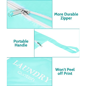 Quatish Travel laundry bags, 2 Pack Laundry Bag Travel, Portable Wet Bag Dirty Clothes Travel Bag, Washable and Small Laundry Bag with Handles, Travel Size Toiletries for Gym, Camping
