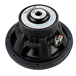 BLAUPUNKT 10" Single Voice Coil Subwoofer with 600W Power (GBW101) 1-PC Only, Black