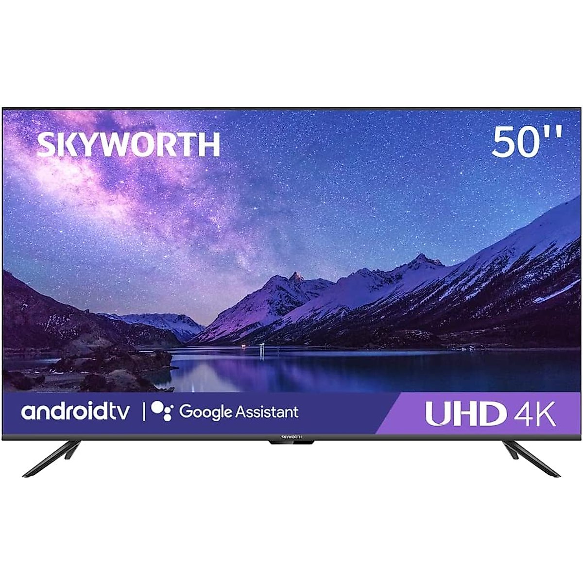 Skyworth S6G Pro 50-inch 4K UHD LCD Smart TV, Android TV with Google Assistant and Chromecast Built-in, Alex Compatibility