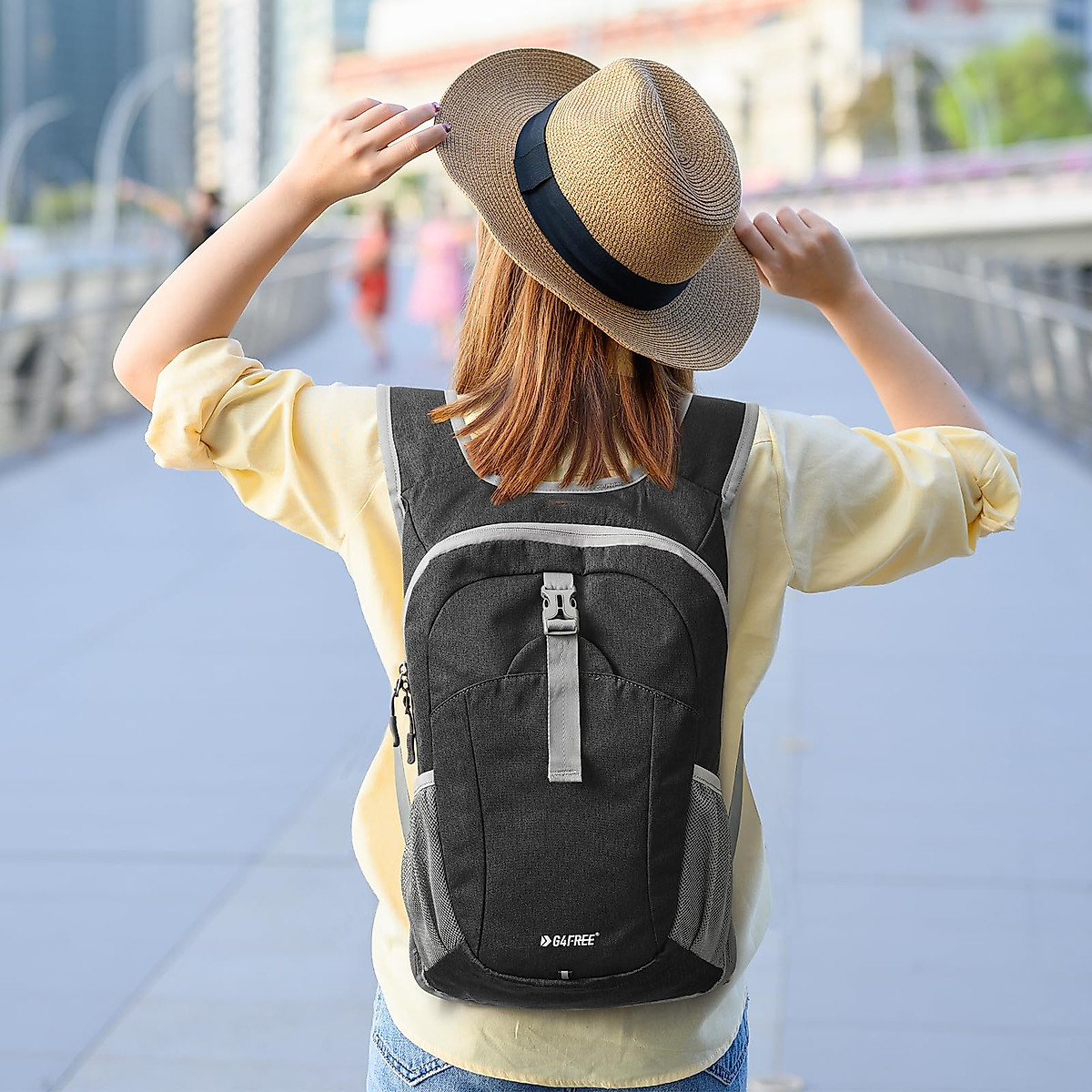 G4Free 12L Hiking Backpack, Lightweight Small Hiking Daypack for Outdoor Travel Mini Foldable Shoulder Bag