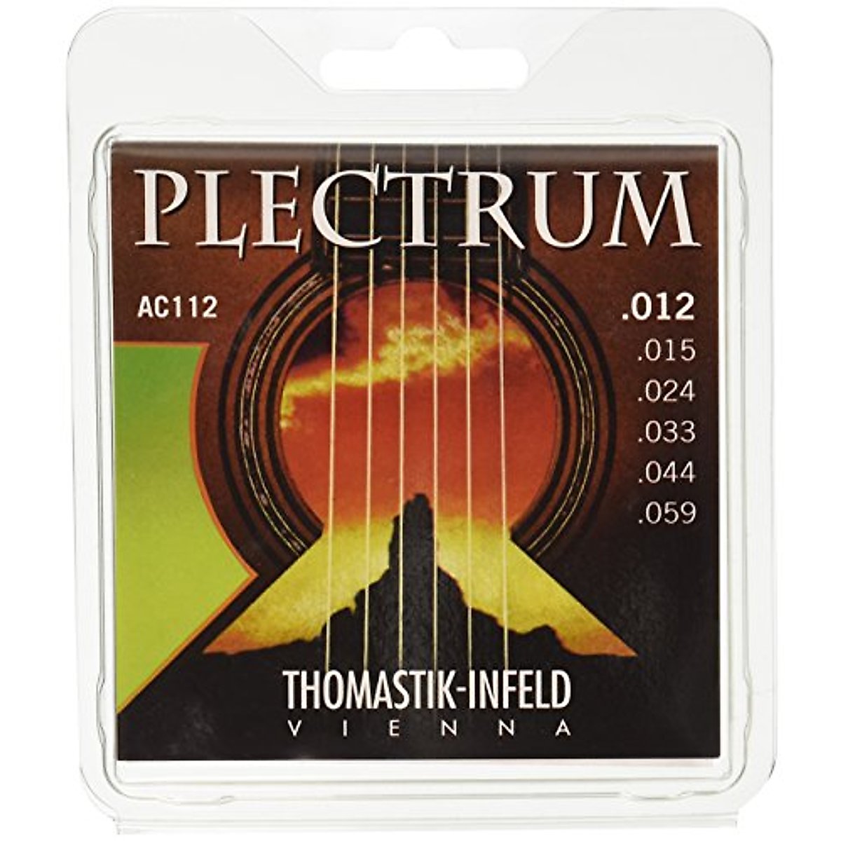 Thomastik-Infeld AC112 Acoustic Guitar Strings: Plectrum Series 6 String Set E, B, G, D, A, E, Natural