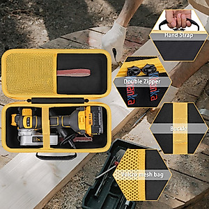 khanka Hard Travel Case Replacement for DEWALT DCM200B 20V MAX XR Cordless Bandfile Power Tool Belt Sander,Case Only.