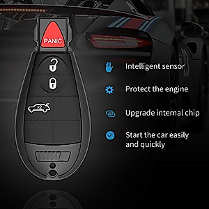 Key Fob Fit for Chrysler 300 2008-2011, Dodge Durango 2008-2013, Challenger 2008-2014, Journey 2009-2013, Charger 2008-2012, Grand Caravan 2008-2014