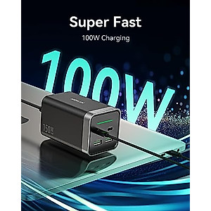 MOKiN 150W USB-C Charging Stations, GaN II PD 3.1 Wall Charger, 4-Port, for iPhone, Galaxy, iPad, MacBook, Dell, HP and More.