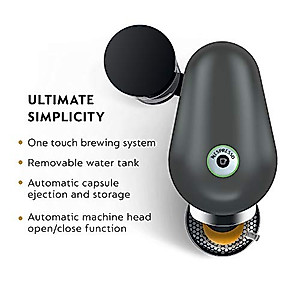 Nespresso BNV420TTN VertuoPlus Deluxe Espresso Machine by Breville,8 oz, Titan