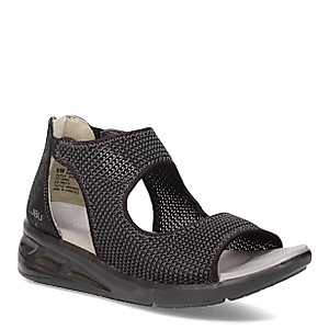 JBU by Jambu Women's Margot Sport Sandal, Black Snake, 11