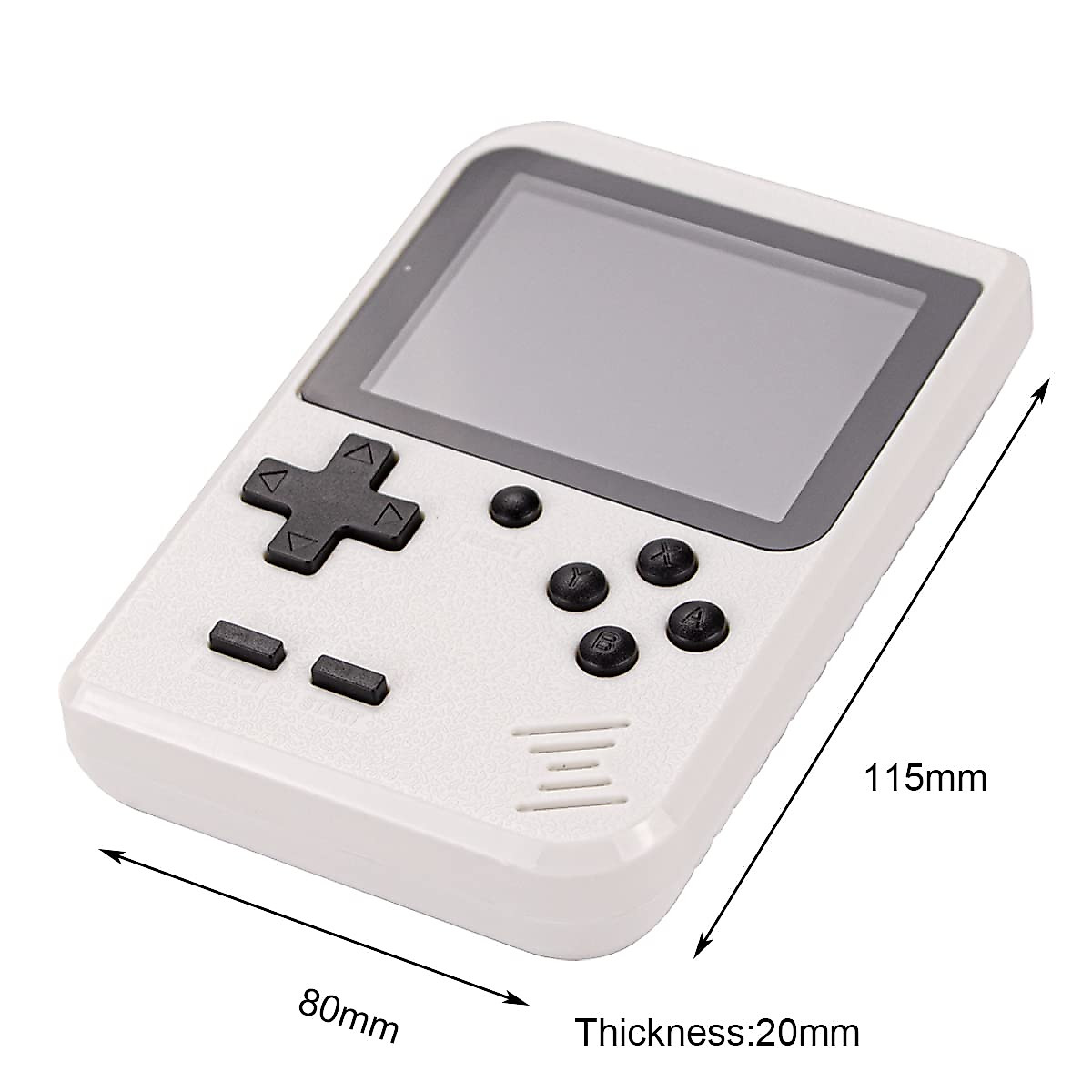 RFiotasy Handheld Game Console with 400 Classical FC Games Console 2.8-Inch Color Screen Support for TV Out , Christmas Birthday Presents for Kids, Adults (White)