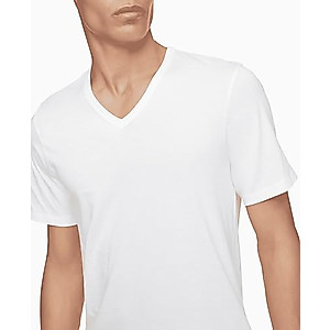 Calvin Klein Underwear Cotton Classics Multipack Short Sleeve V-Neck Slim Fit White MD